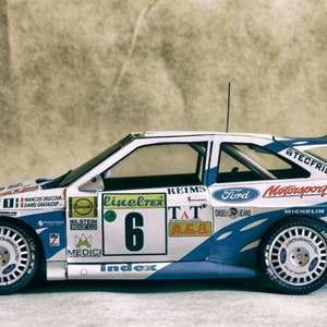 Papercraft Kit Rally Race Car 3d Paper Model Crafting Kit PDF Plans to ...