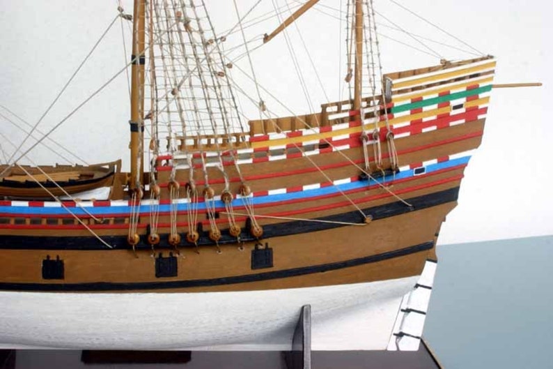 Papercraft Kit Mayflower Sailing Ship 3d Paper Model Crafting Kit PDF ...