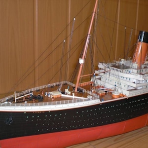 Papercraft Kit Titanic Ship 3d Paper Model Crafting Kit PDF Plans to ...