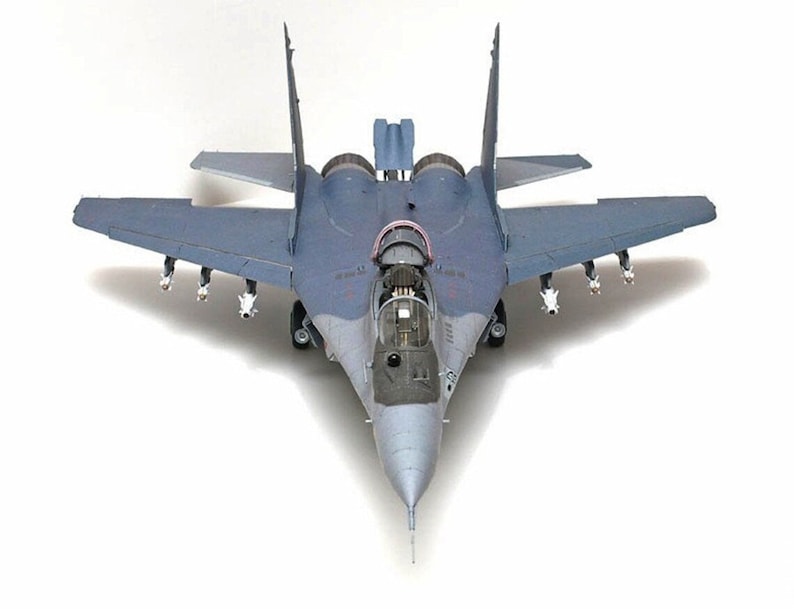 Papercraft Kit Mig-29 Fulcrum Airplane 3d Paper Model Crafting Kit PDF ...
