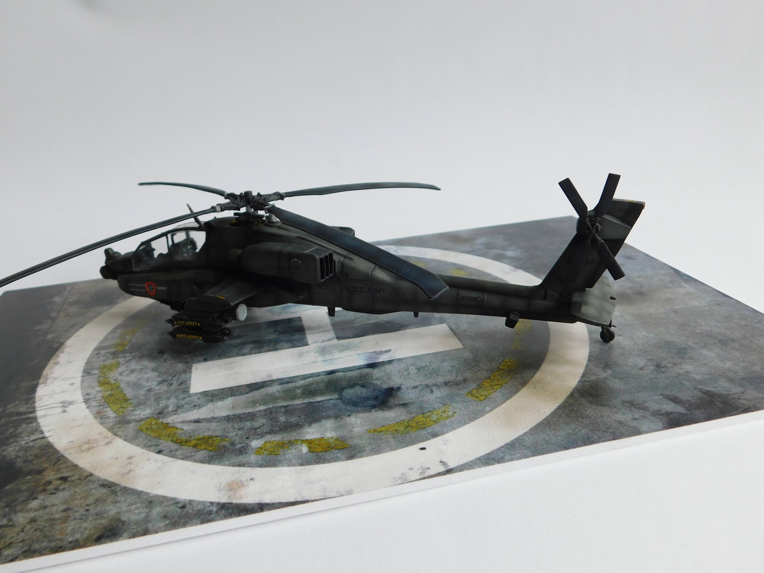 Papercraft Kit Apache Helicopter 3d Paper Model Crafting Kit PDF Plans ...