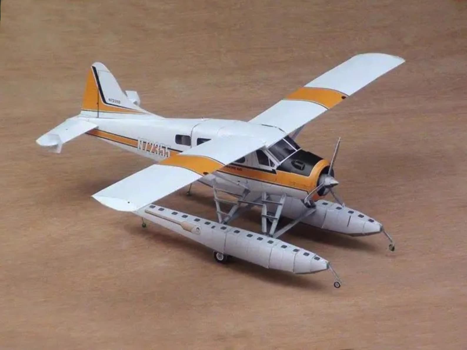 Papercraft Kit DHC-2 Beaver De Havilland Canada Airplane 3d Paper Model ...