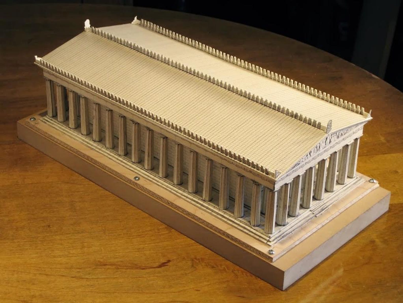 Papercraft Kit Parthenon Athenian Acropolis Greece 3d Paper Model Crafting Kit PDF Plans to ...
