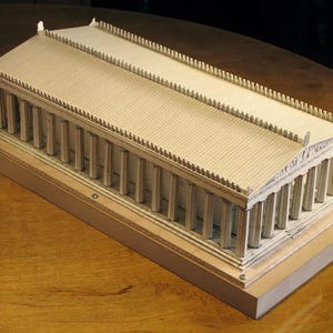 Papercraft Kit Parthenon Athenian Acropolis Greece 3d Paper Model Crafting Kit PDF Plans to ...