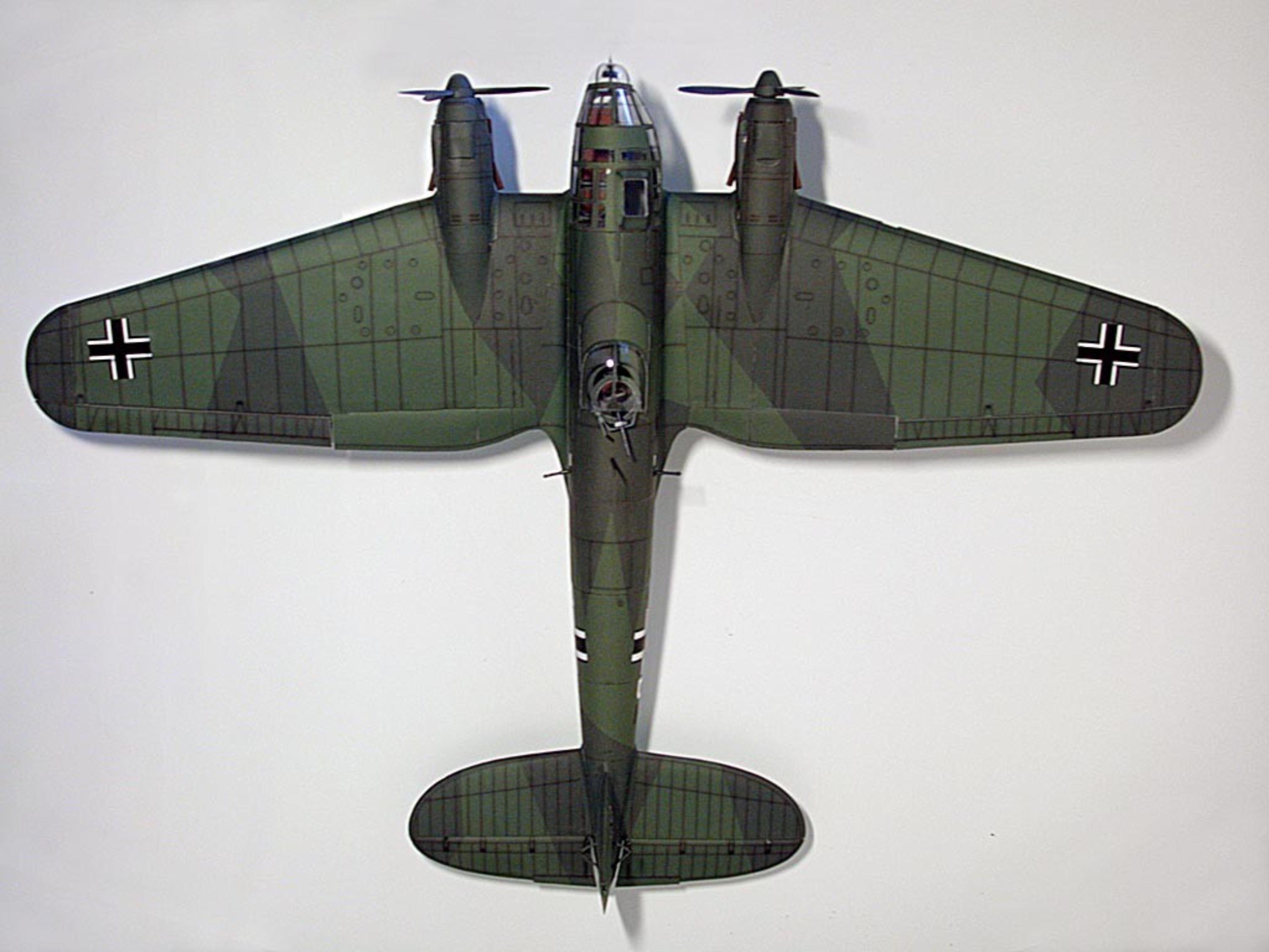 Papercraft Kit Heinkel He 111 Airplane 3d Paper Model Crafting PDF ...