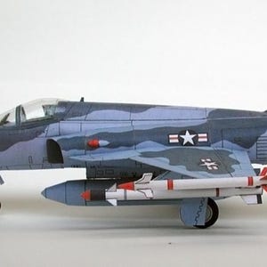 Papercraft Kit F-5 Tiger Airplane 3d Paper Model Crafting Kit PDF Plans ...