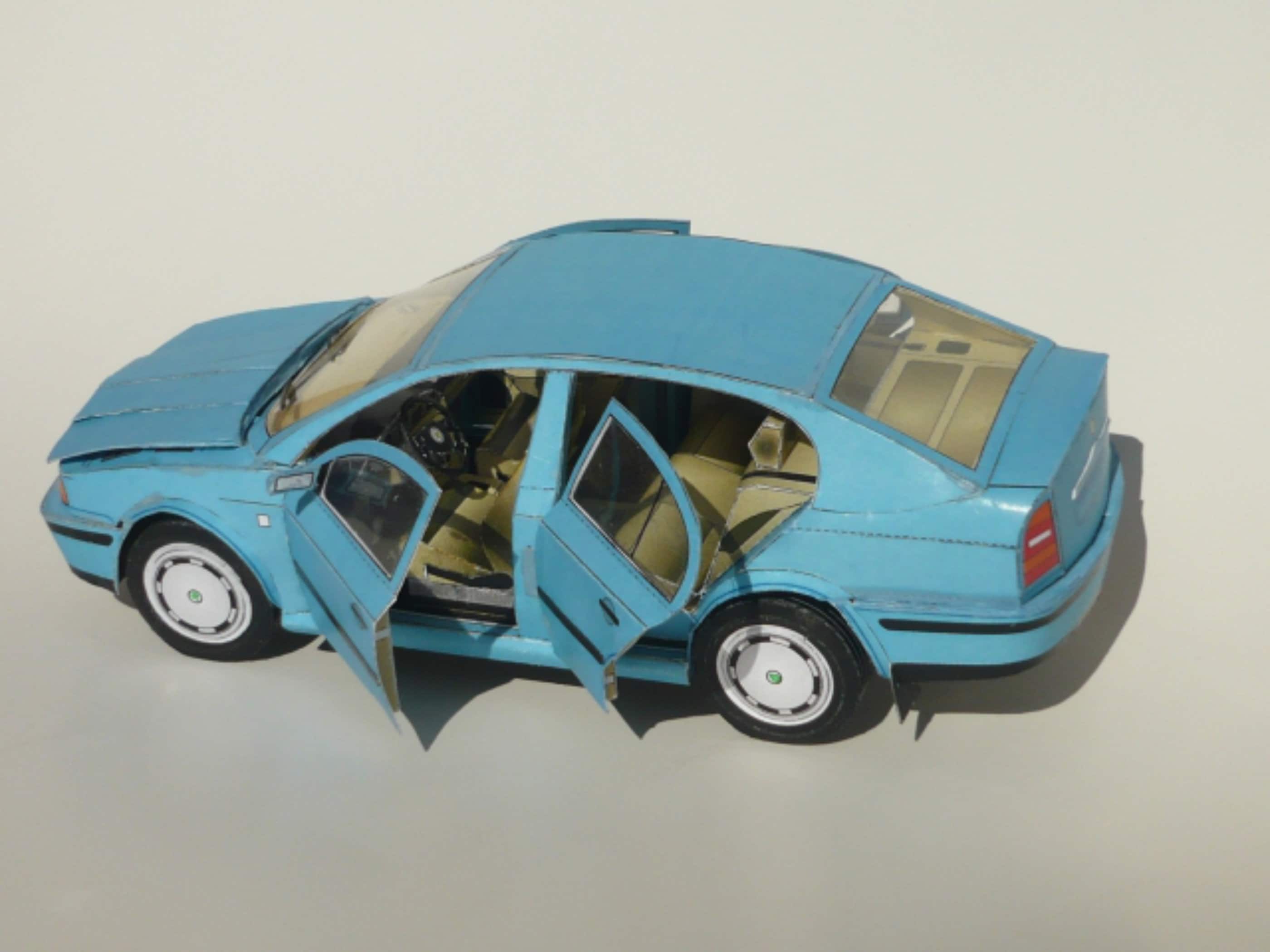 Papercraft Kit Skoda Octavia Car 3d Paper Model Crafting Kit PDF Plans ...