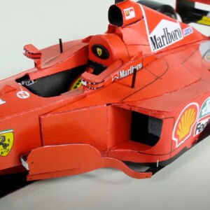 Papercraft Kit F1 Race Car 3d Paper Model Crafting PDF Plans DIY ...