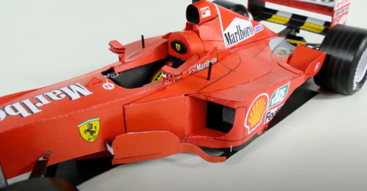 Papercraft Kit F1 Race Car 3d Paper Model Crafting Kit PDF Plans to ...