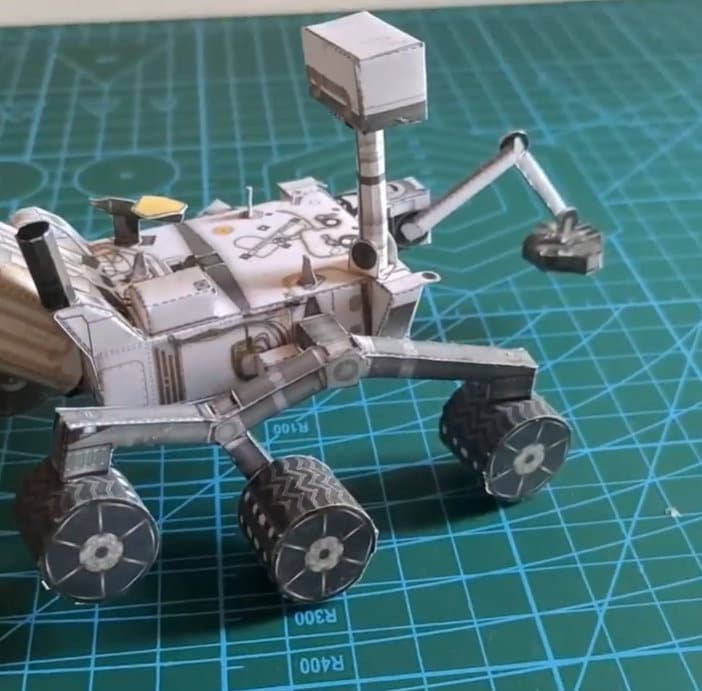 Papercraft Kit Curiosity Rover 3d Paper Model Crafting Kit PDF Plans to ...