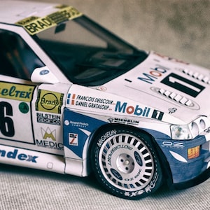 Papercraft Kit Rally Race Car 3d Paper Model Crafting Kit PDF Plans to ...