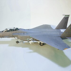 Papercraft Kit F-15E Strike Eagle Douglas Airplane 3d Paper Model ...