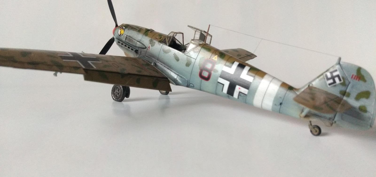 Papercraft Kit Messerschmitt Bf-109 Airplane 3d Paper Model Crafting ...