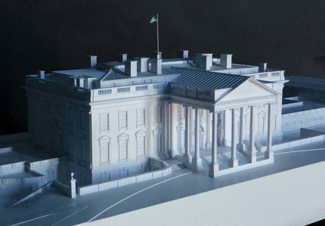 Papercraft Kit US White House 3d Paper Model Crafting Kit PDF Plans to ...