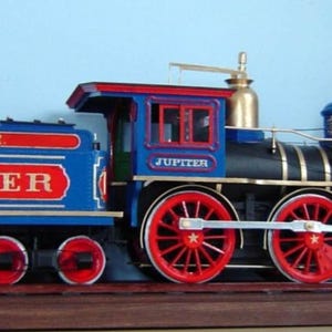 Papercraft Kit Jupiter Central Pacific Railroad #60 Locomotive 3d Paper ...