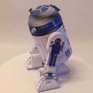 Papercraft Star Wars R2-D2 3d Paper Model Crafting Kit PDF Plans to ...