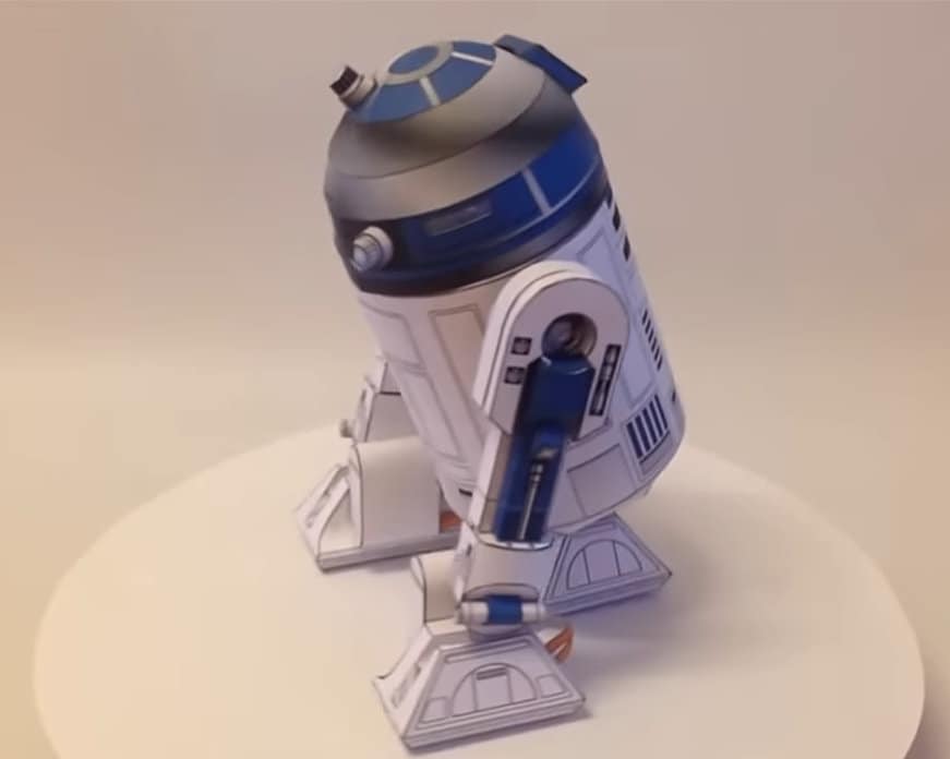 Papercraft Star Wars R2-D2 3d Paper Model Crafting Kit PDF Plans to ...