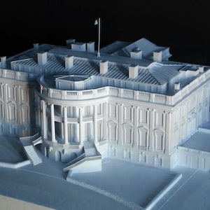Papercraft Kit US White House 3d Paper Model Crafting Kit PDF Plans to ...
