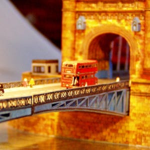 Papercraft Kit Tower Bridge London 3d Paper Model Crafting Kit PDF ...