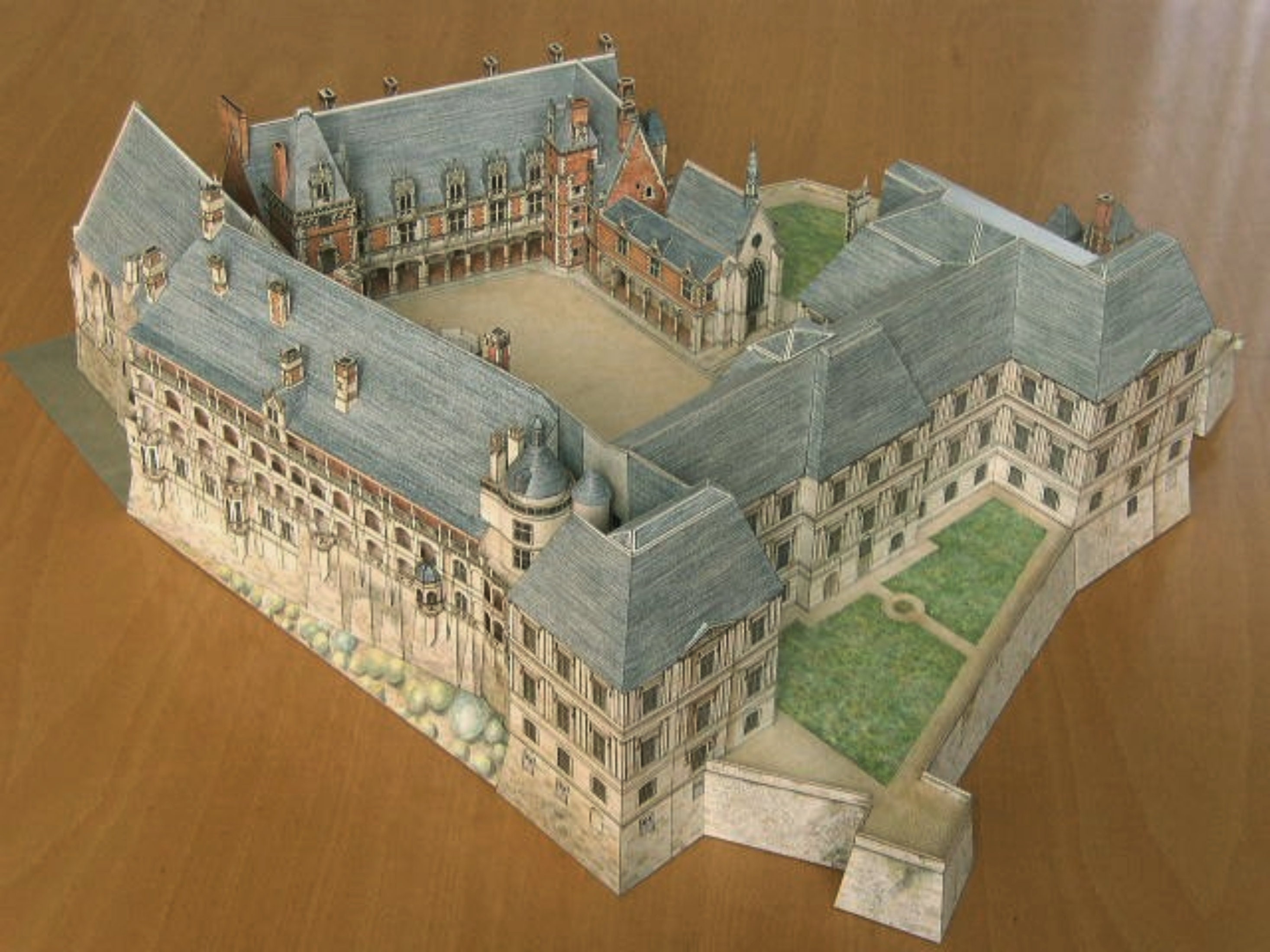 Papercraft Kit Chateau De Blois 3d Paper Model Crafting Kit PDF Plans ...