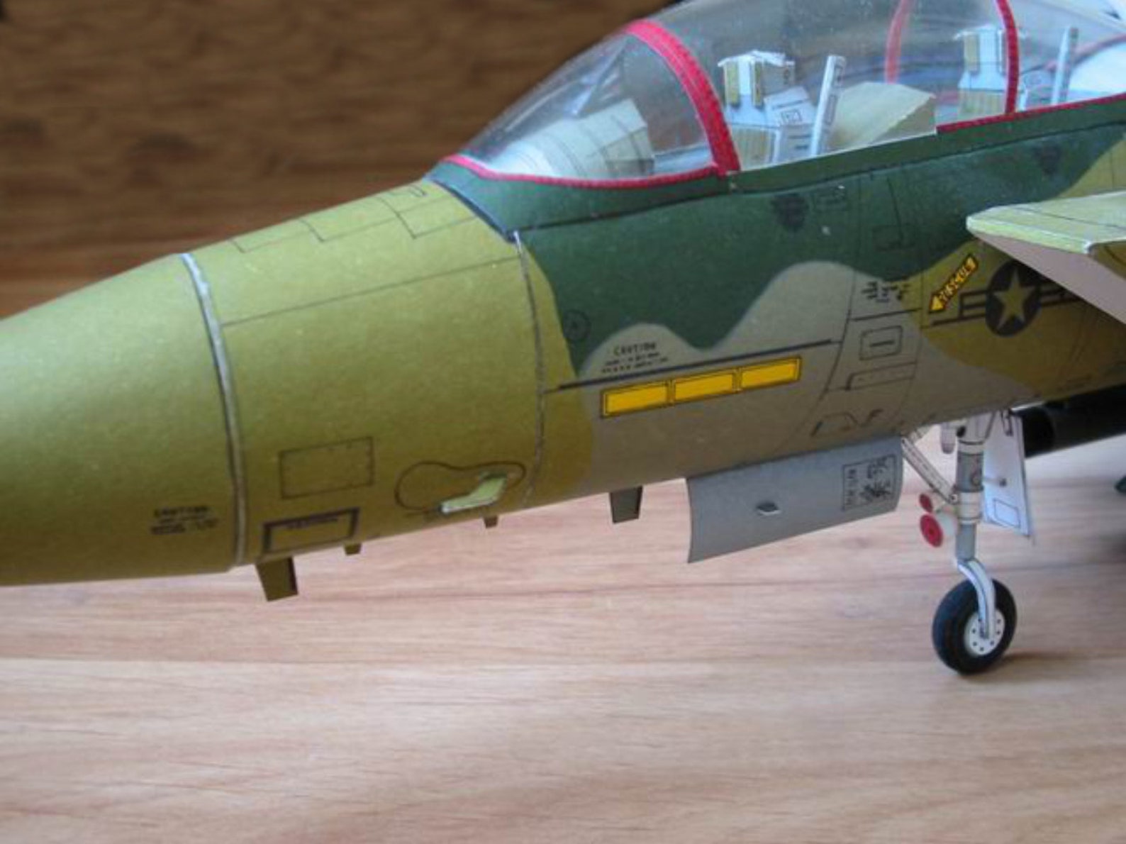 Papercraft Kit F-15E Strike Eagle Airplane 3d Paper Model Crafting Kit ...