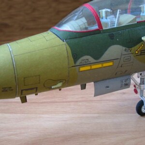 Papercraft Kit F-15E Strike Eagle Airplane 3d Paper Model Crafting Kit ...