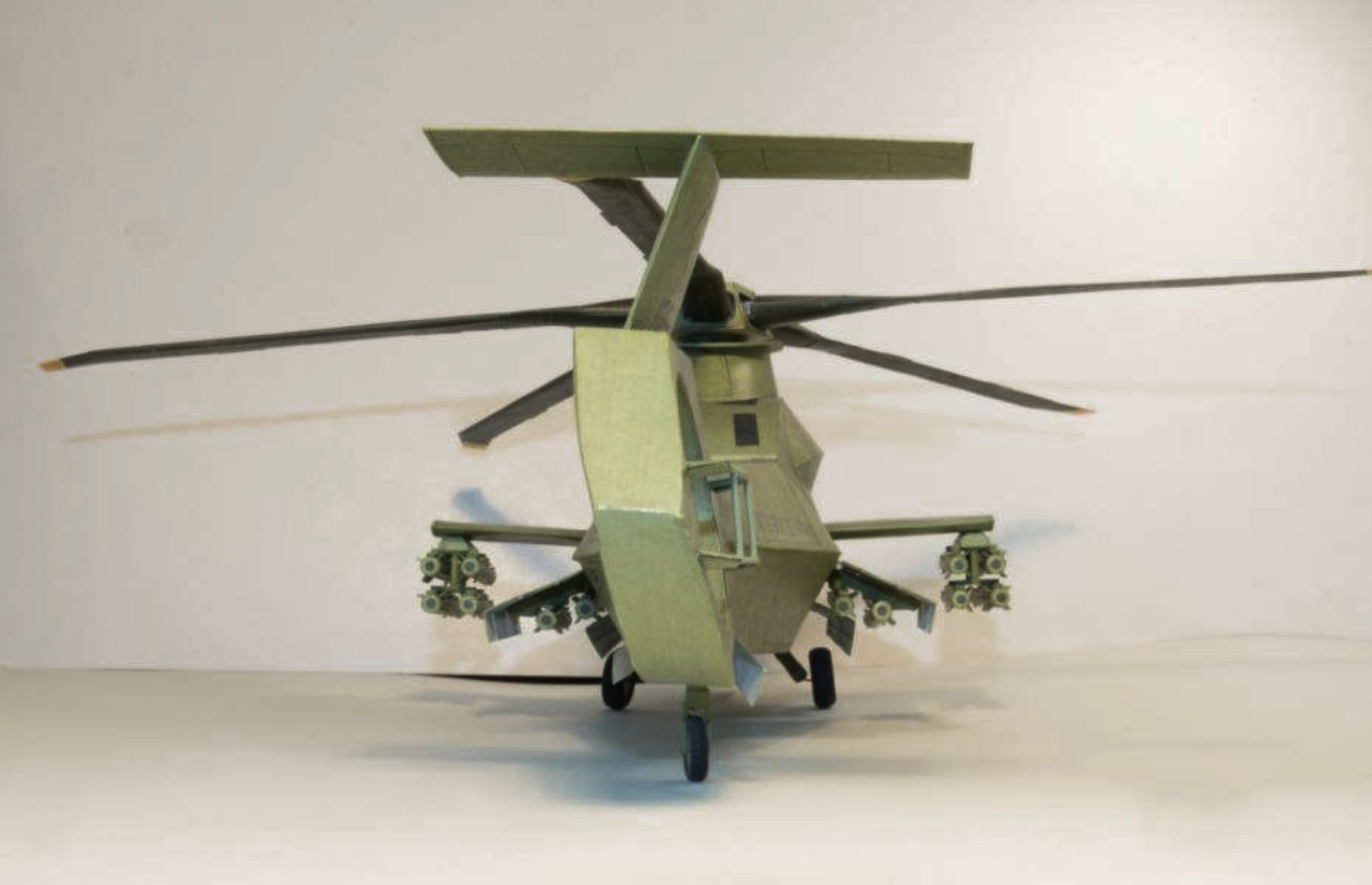 Papercraft Kit RAH-66 Comanche Helicopter 3d Paper Model Crafting Kit ...