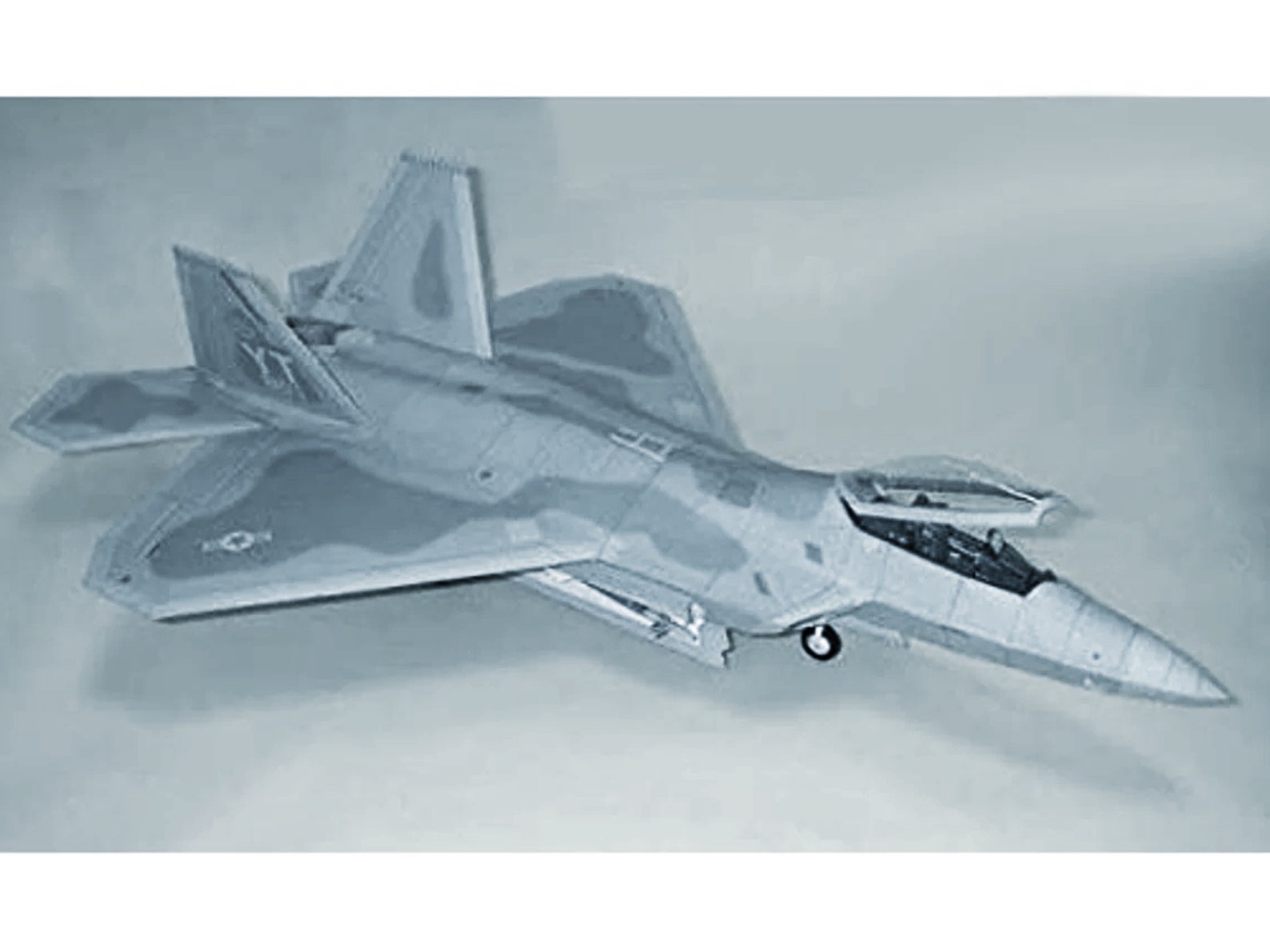 Papercraft Kit F-22 Raptor Airplane 3d Paper Model Crafting Kit PDF ...