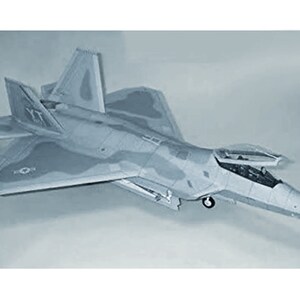 Papercraft Kit F-22 Raptor Airplane 3d Paper Model Crafting Kit PDF ...