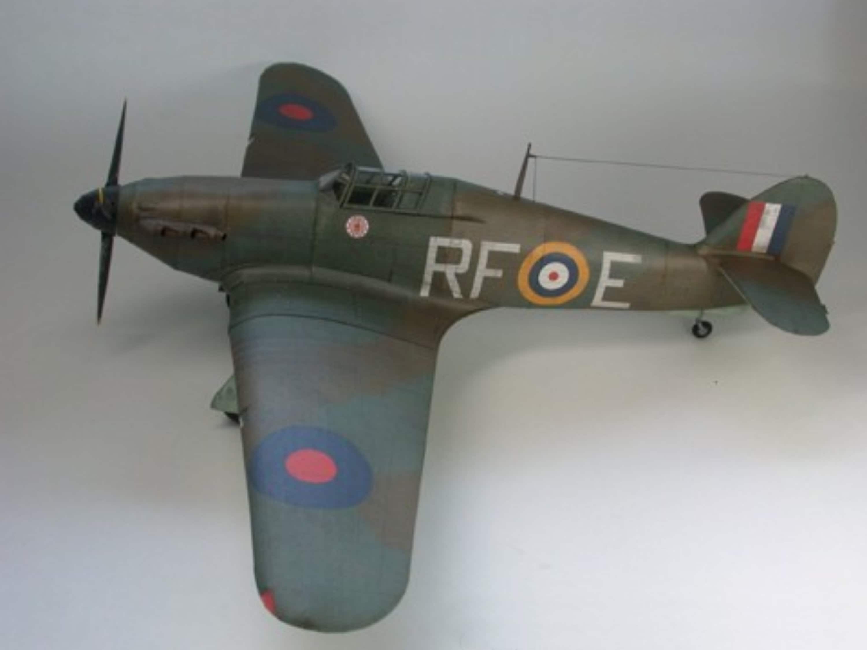 Papercraft Kit Hawker Aircraft Hurricane 3d Paper Model Crafting Kit ...