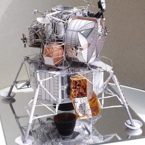 Papercraft Kit Apollo Moon Lander 3d Paper Model Crafting PDF Plans DIY ...