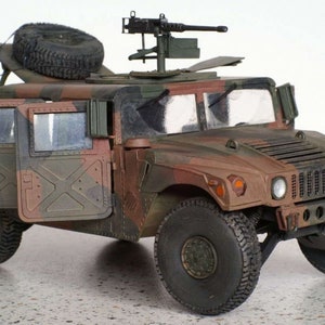 Papercraft Kit HMMWV Humvee Car 3d Paper Model Crafting Kit PDF Plans ...