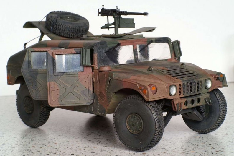 Papercraft Kit HMMWV Humvee Car 3d Paper Model Crafting Kit PDF Plans ...