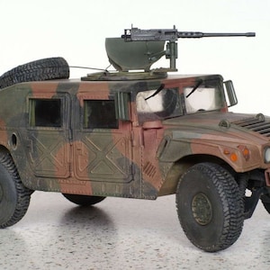 Papercraft Kit HMMWV Humvee Car 3d Paper Model Crafting Kit PDF Plans ...