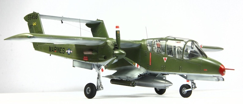 Papercraft Kit OV-10 Bronco Airplane 3d Paper Model Crafting Kit PDF ...