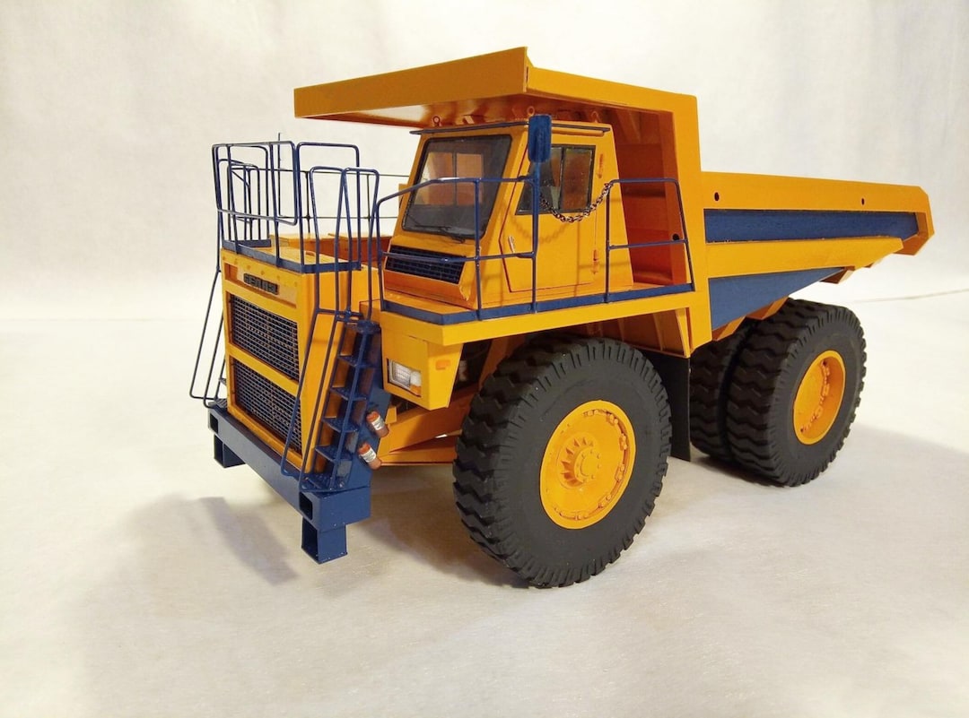 Papercraft Kit Dump Truck Heavy Duty Haul 3d Paper Model Crafting Kit ...