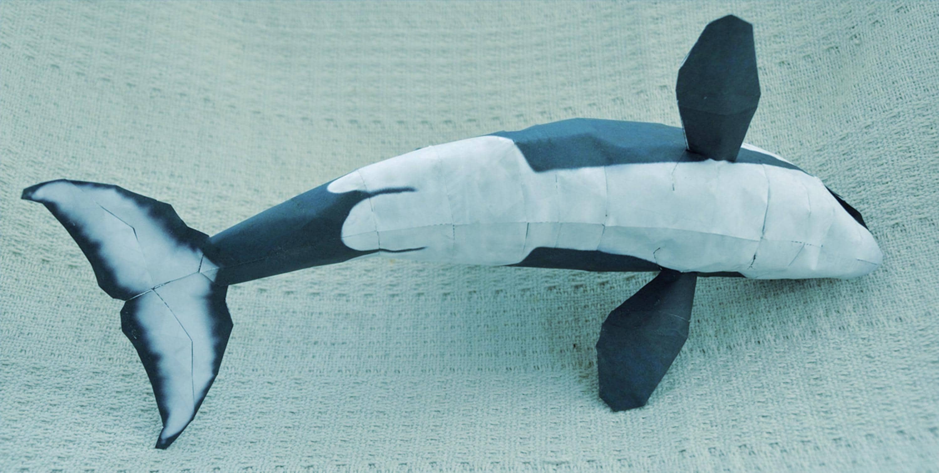 Papercraft Kit Orca Whale 3d Paper Model Crafting Kit PDF Plans to ...