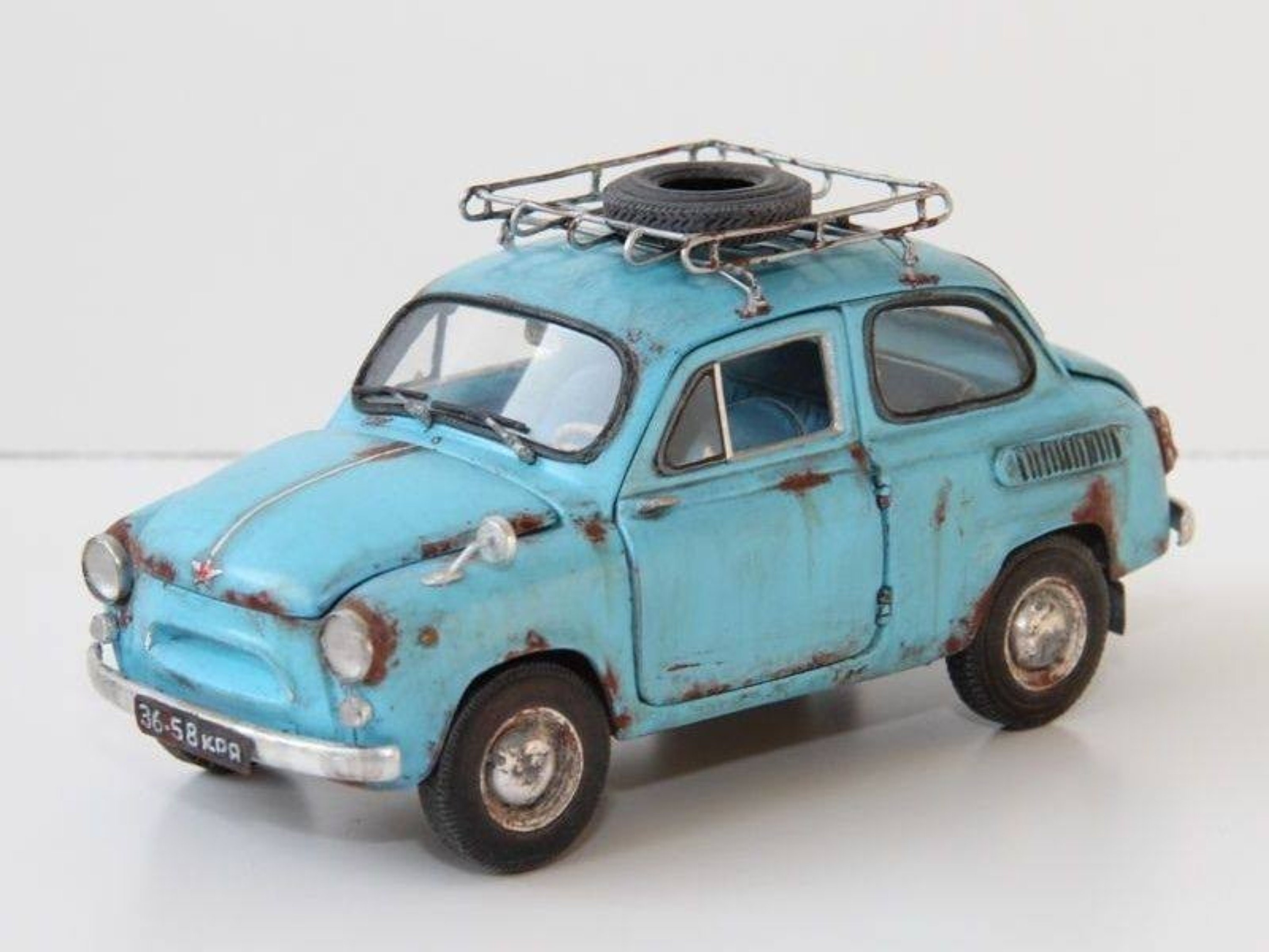 Papercraft Kit Supermini Car Zaz 3d Paper Model Crafting PDF Plans DIY ...