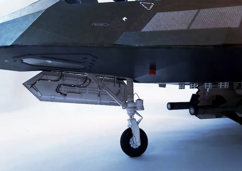 Papercraft Kit F-117 Nighthawk Plane 3d Paper Model Crafting Kit PDF ...