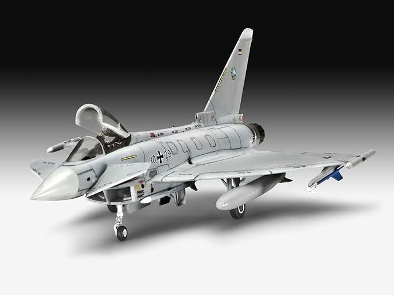 Papercraft Kit Eurofighter Airplane 3d Paper Model Crafting Kit PDF ...