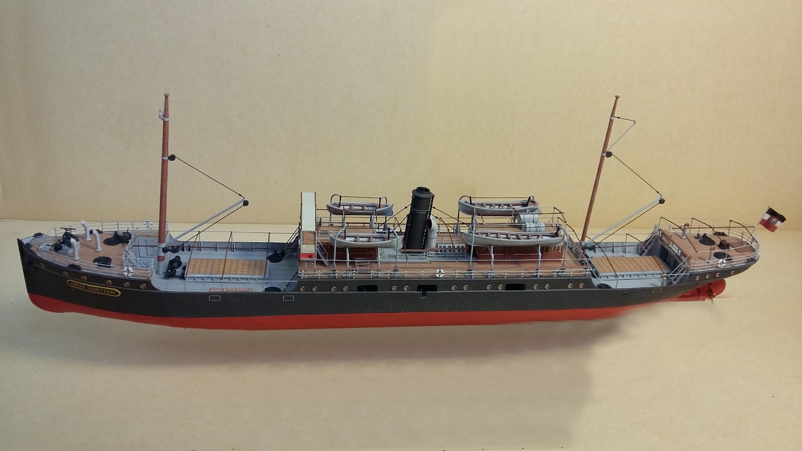 Papercraft Kit MV Liemba Graf Von Goetzen Ship 3d Paper Model Crafting ...