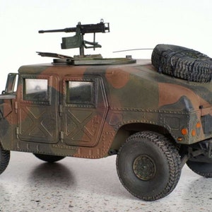 Papercraft Kit HMMWV Humvee Car 3d Paper Model Crafting Kit PDF Plans ...