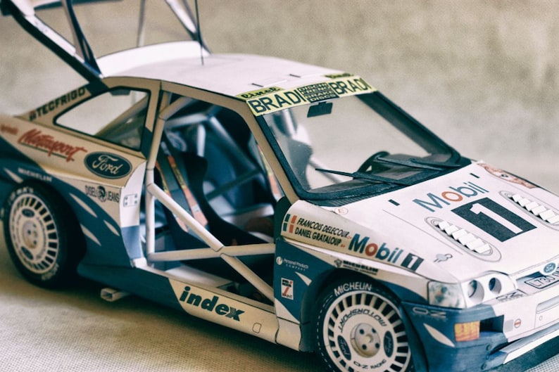 Papercraft Kit Rally Race Car 3d Paper Model Crafting Kit PDF Plans to ...