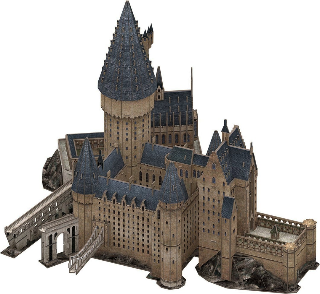 Papercraft Kit Hogwarts Castle HP 3d Paper Model Crafting Kit PDF Plans ...