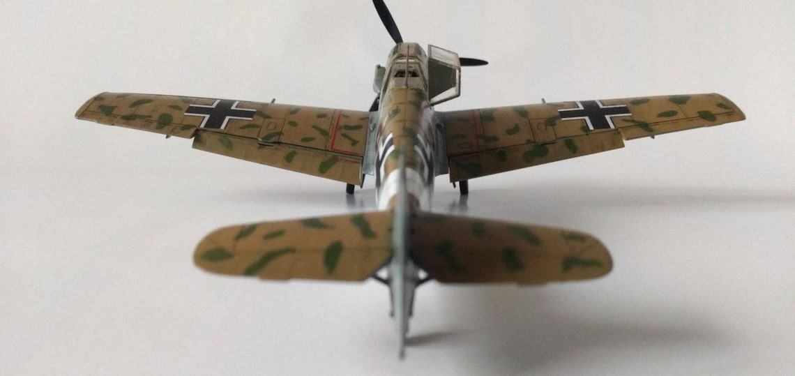 Papercraft Kit Messerschmitt Bf-109 Airplane 3d Paper Model Crafting ...