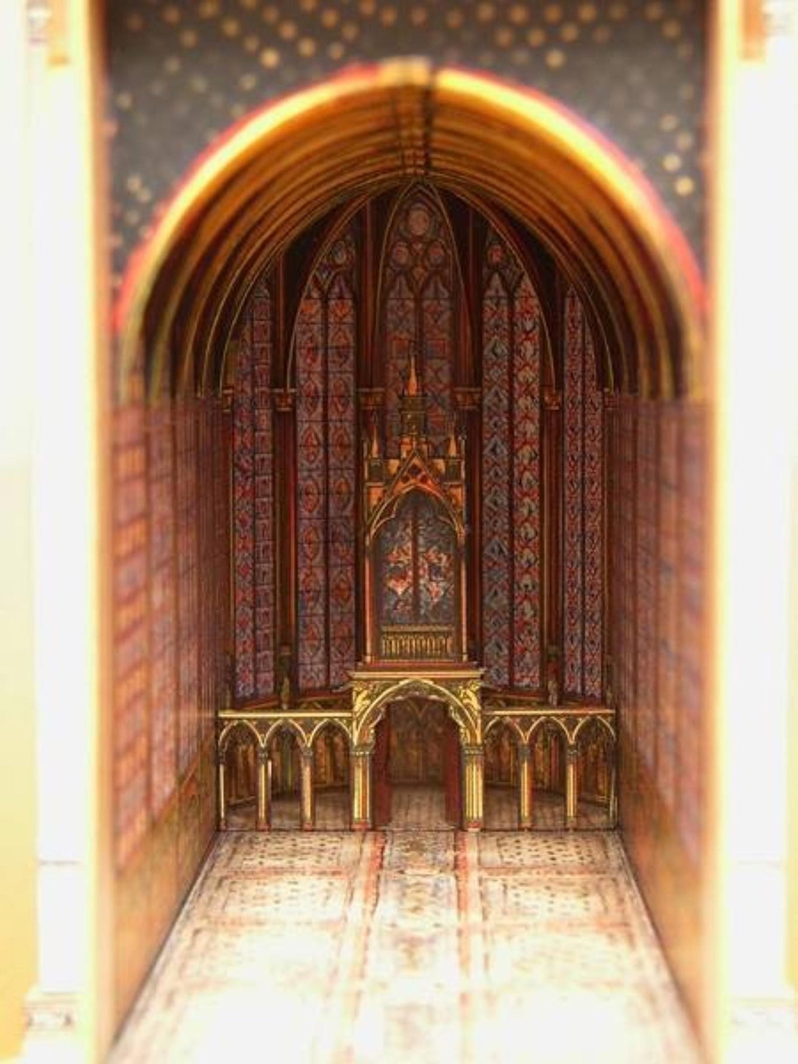 Papercraft Kit Sainte Chapelle Chapel Architecture 3d Paper Model ...
