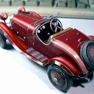 Papercraft Kit Alfa Romeo 1750 Car 3d Paper Model Crafting Kit PDF ...