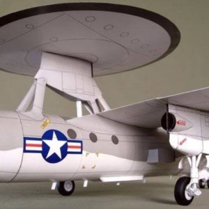 Papercraft Kit E-2 Hawkeye Airplane 3d Paper Model Crafting Kit PDF ...