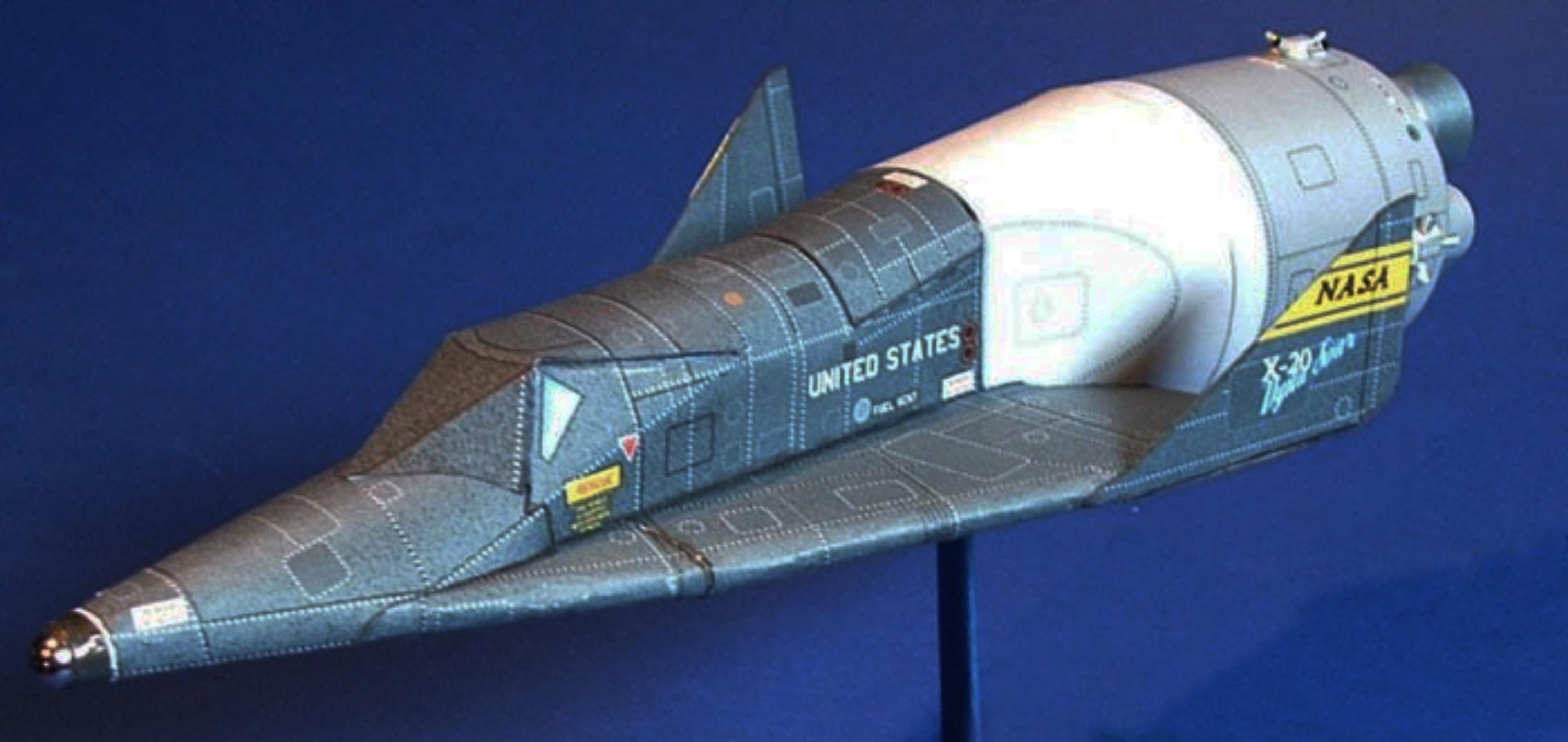 Papercraft Kit X-20 Dyna-soar Boeing Spaceplane 3d Paper Model Crafting ...