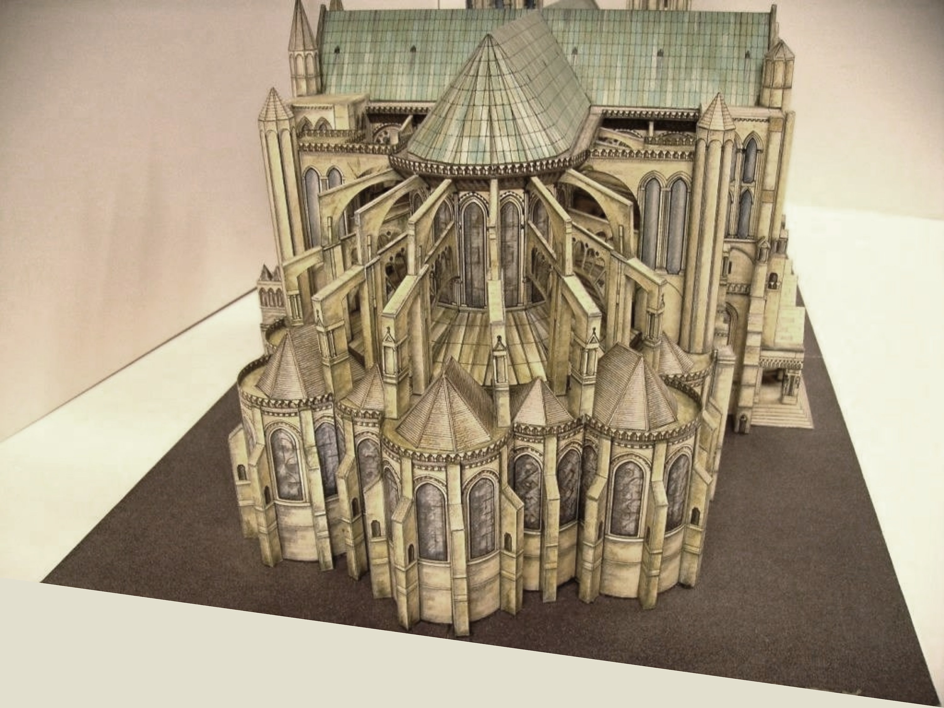 Papercraft Kit Chartres Cathedral 3d Paper Model Crafting Kit PDF Plans ...